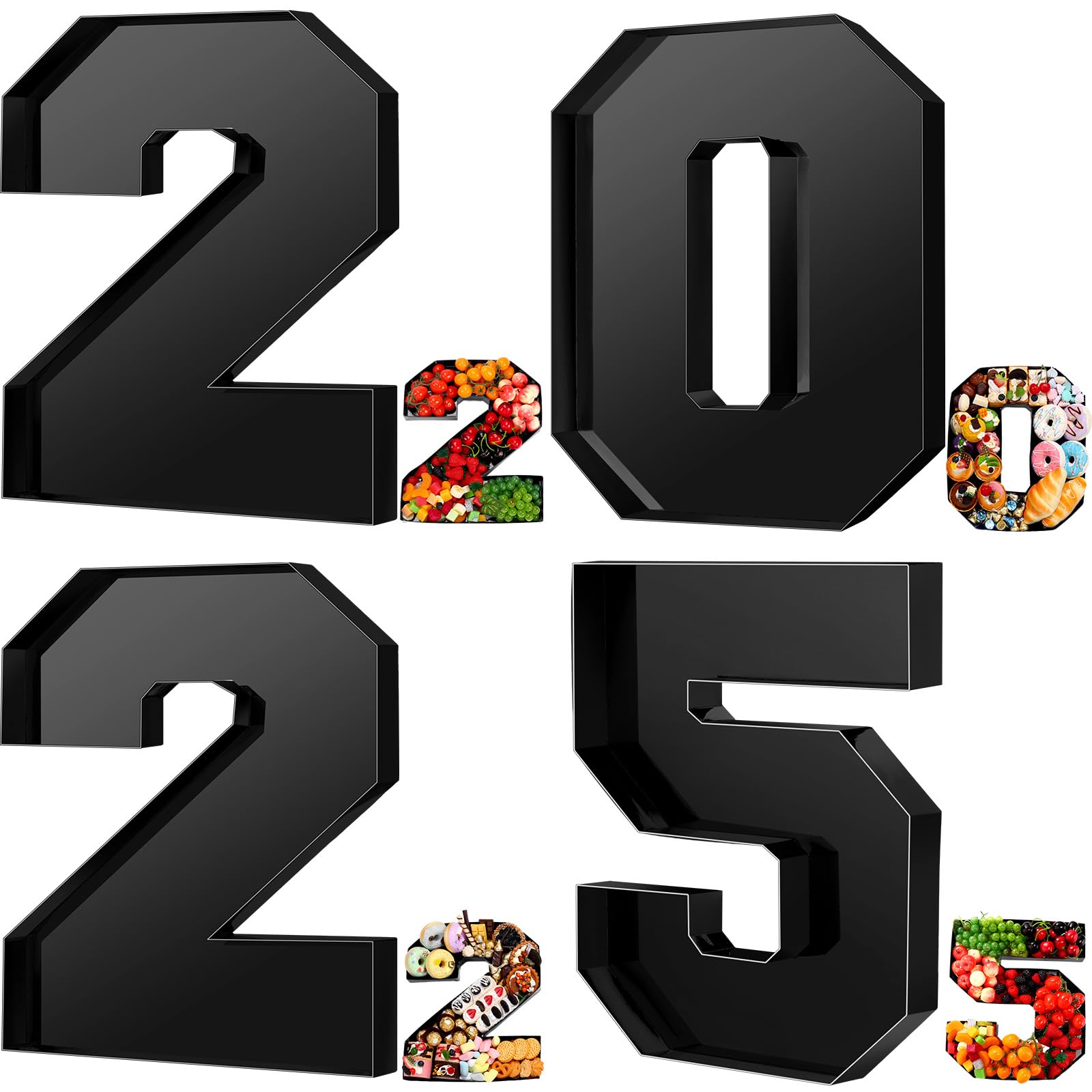 Tellingyou 2025 Cardboard Number Graduation Box 13.7" for Charcuterie ...