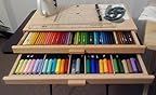 Amazon.com: Art Alternatives Wood Pastel Box 2-Drawer