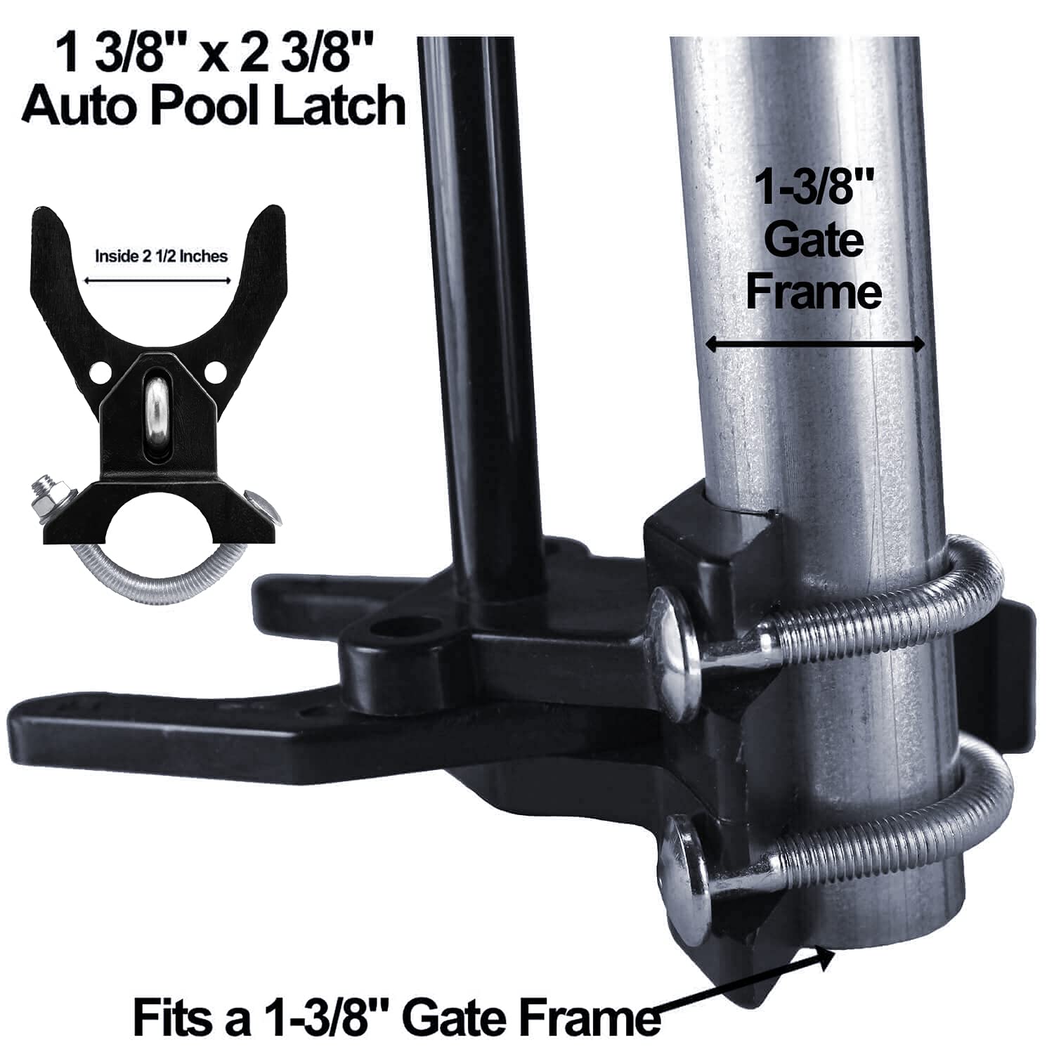 Mua Pool GATE Latch: Child Safety Pool Latch - Push Style Pool Gate ...