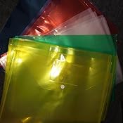 Plastic Wallets - 30 Pack A4 Folders Wallets Plastic Document Files ...