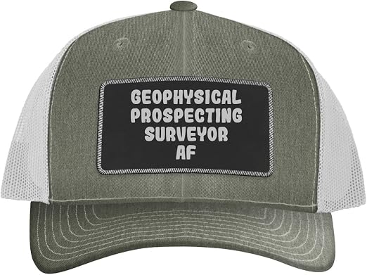 Geophysical Prospecting Surveyor AF - Leather Black Patch Engraved ...