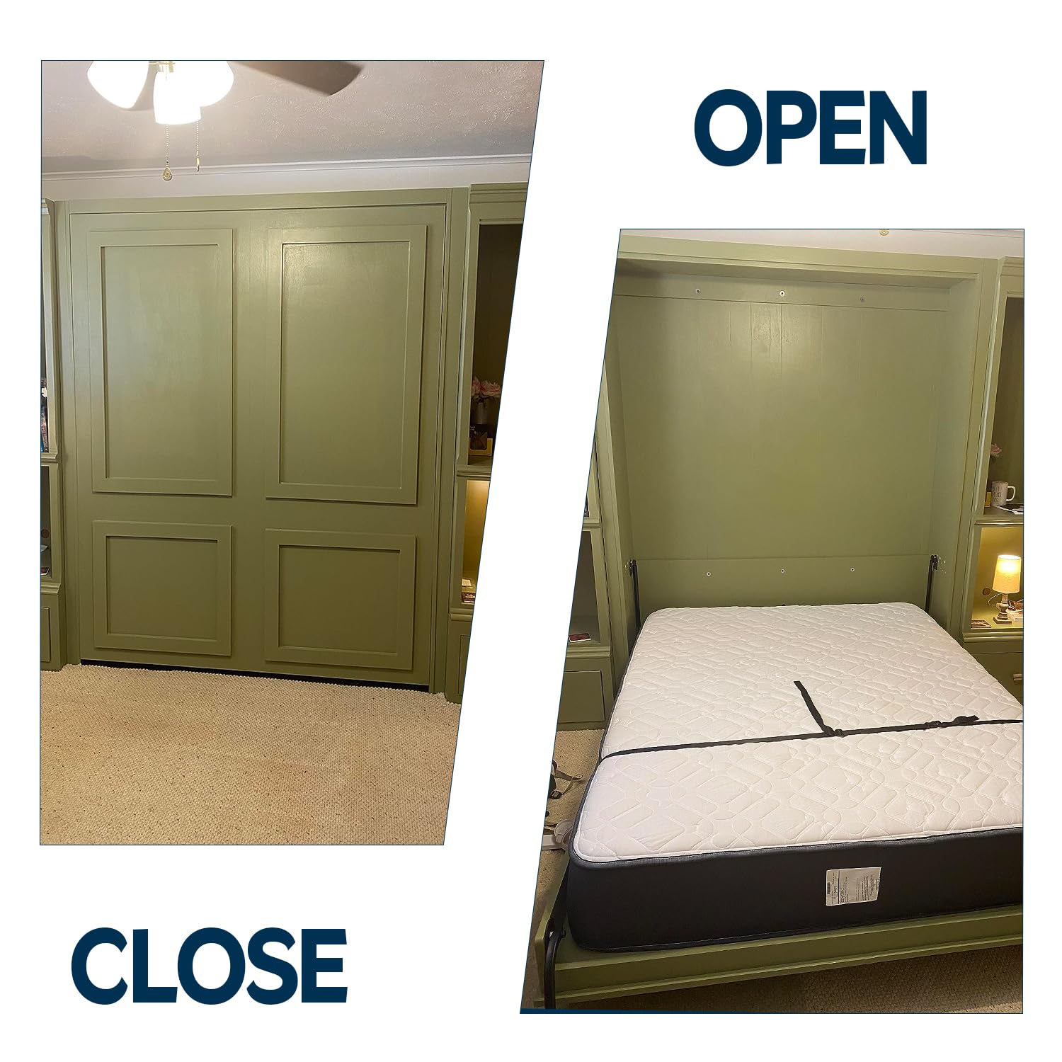 Mua Queen Size 3-Sets Murphy Bed Kit Murphy Bed Hardware DIY Murphy Bed ...