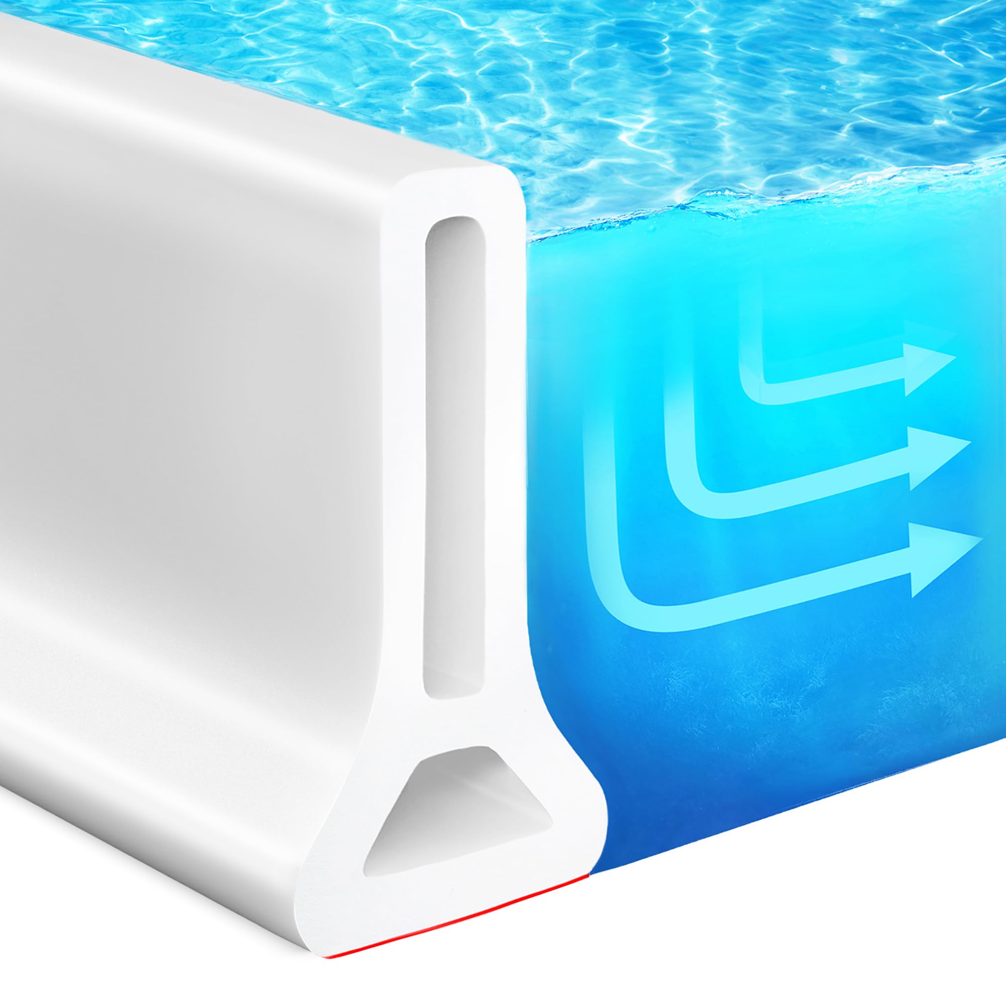 Mua 67 Inch Collapsible Shower Threshold Water Dam Shower Water Stopper ...