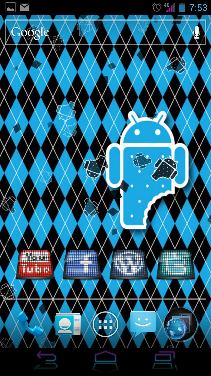 Live Wallpaper - Argyle ICS Ice Cream Sandwich Galaxy Nexus Android 4.0 ...