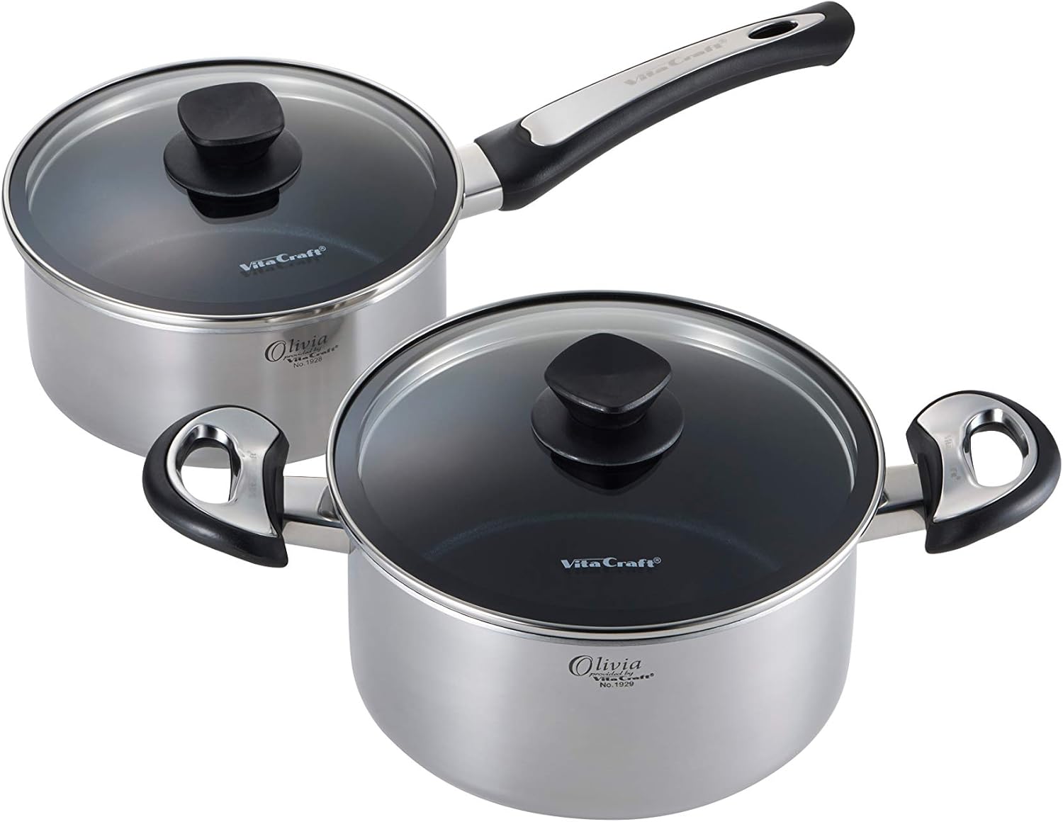 Amazon.co.jp： Vita Craft (ビタクラフト) フライパン・鍋セット シルバー 4点セット IH対応 オリビア 4個入: ホーム＆キッチン