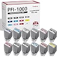 Amazon.com: PFI-1000 Ink Cartridges - High Capacity Compatible for Canon imagePROGRAF PRO 1000 ...