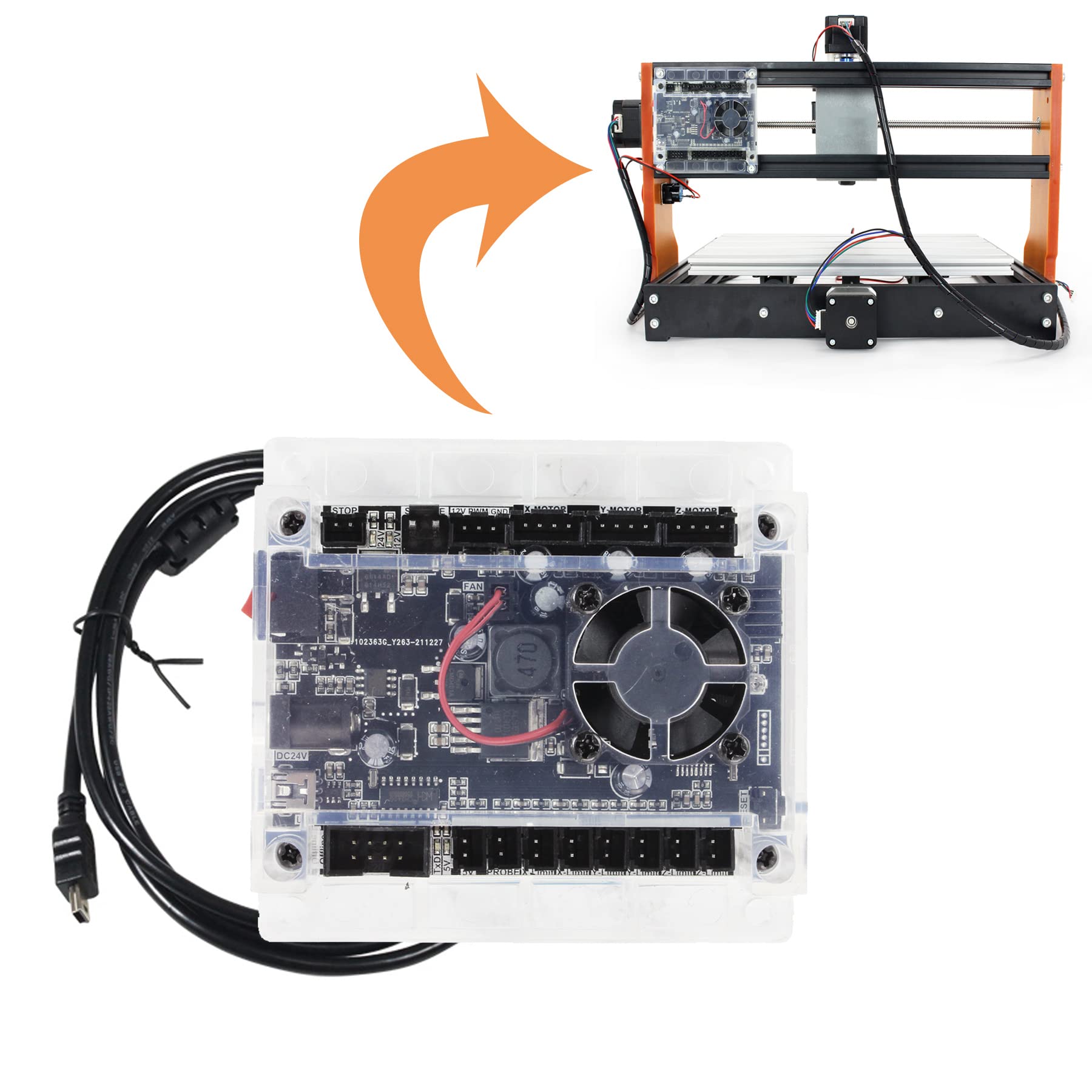 Mua 3-Axis Update GRBL 1.1f CNC Controller with Emergency and Limit Switch Fuction, CNC Router ...