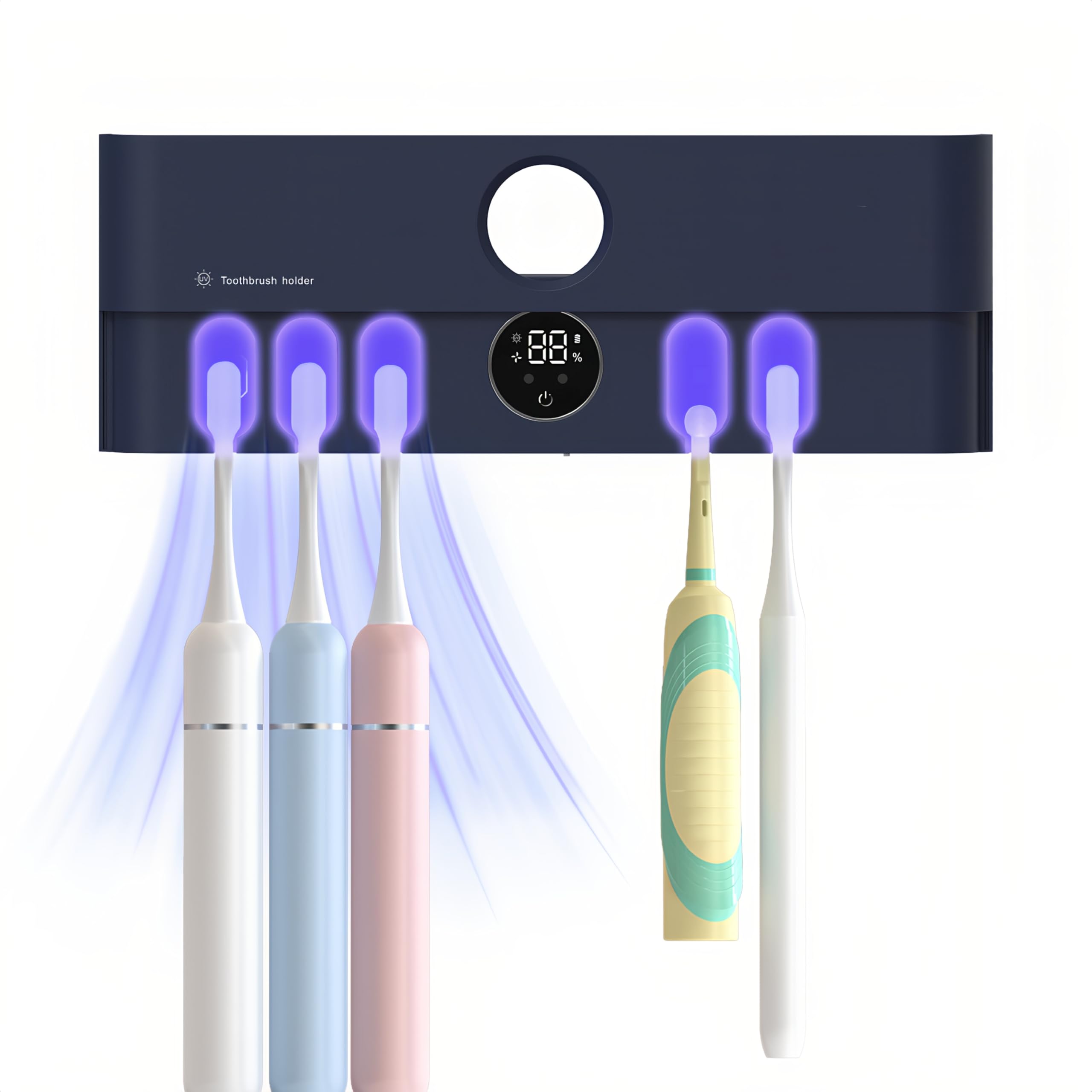 Electric Toothbrush Holder and Cleaner Auto Cleaning and Drying ...