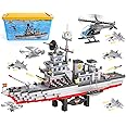 Amazon.com: Battleship Building Block Sets with Storage Box,1163pcs ...