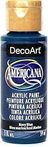 Amazon.com: DecoArt Americana Acrylic Paint, 2-Ounce, Navy Blue