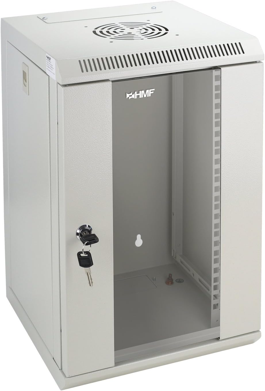 HMF 63309-07 Serverschrank 10 Zoll, 9 HE, Netzwerkschrank, Wandschrank ...