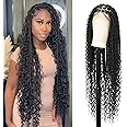 Amazon.com : Olymei 360° HD Full Lace Braided Wigs for Women Knotless ...