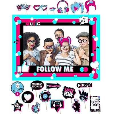 Buy Musical Photo Booth Frame Musical Themed Party Photo Booth Prop for ...