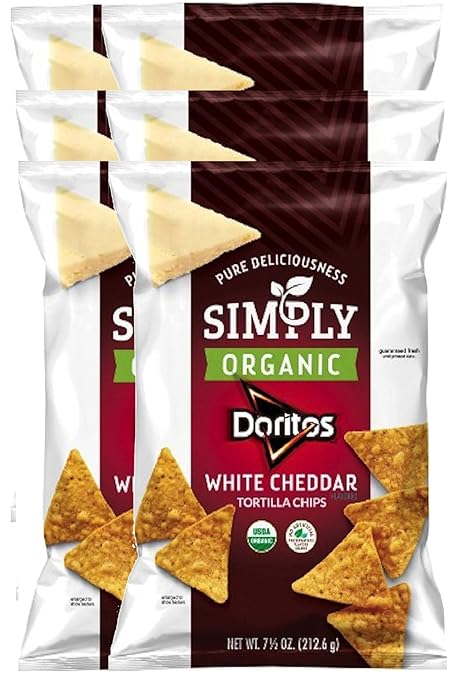 Amazon.com: Doritos Simply Organic White Cheddar Tortilla Flavored ...