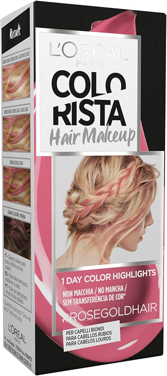 L'Oreal Paris Colorista Hair Make Up Rose Gold: Amazon.es: Belleza