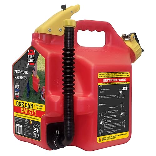 Surecan 2 Gallon Type-II Safety Container - with a Rotating Spout, Free ...