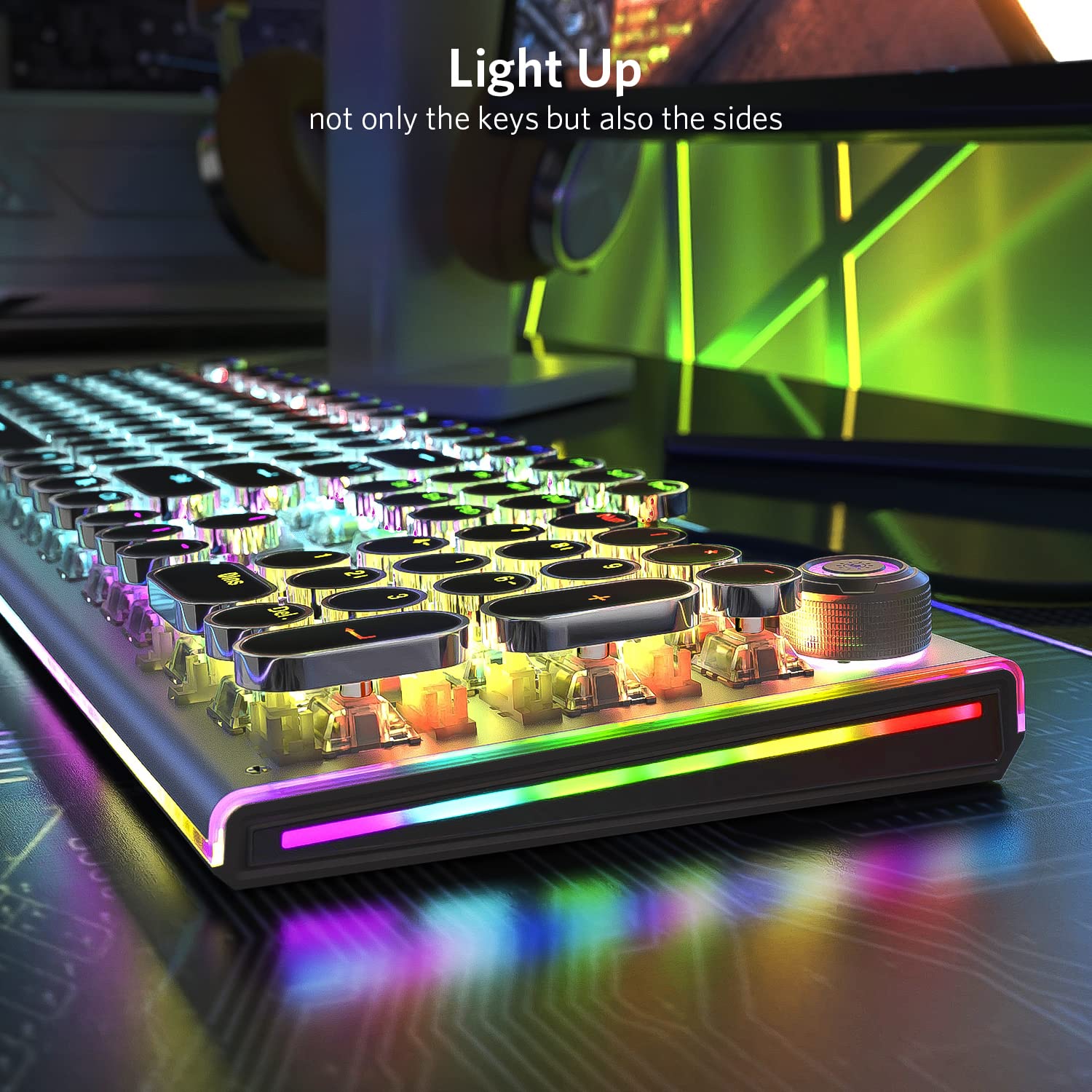 Mua TEWELL Retro Typewriter Mechanical Gaming Keyboard with Tactile and ...