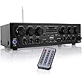 Amazon.com: Pyle Wireless Bluetooth Home Audio Amplifier System ...