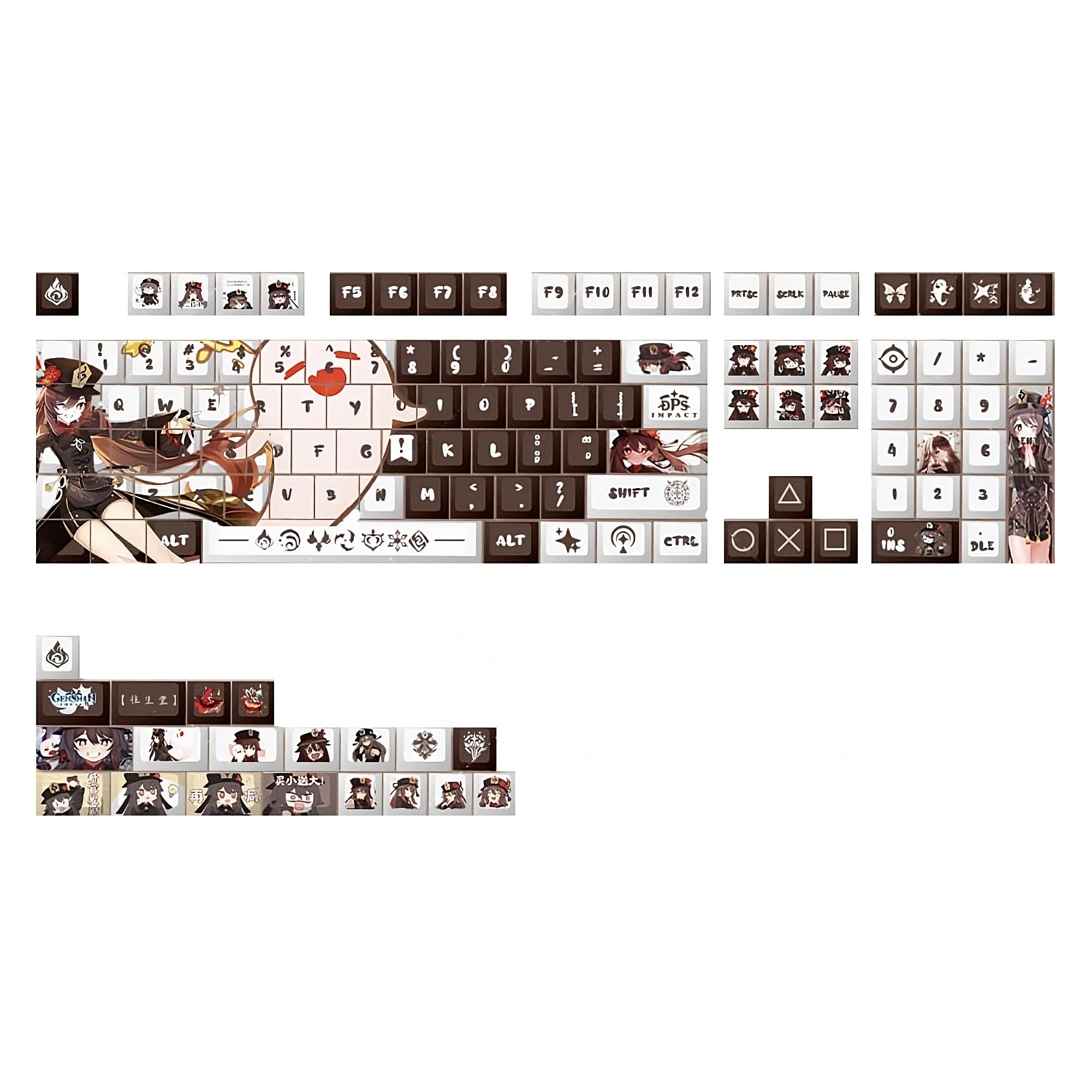 Mua Genshin Impact Keycaps Full Set for Mechanical Keyboard, Cherry ...