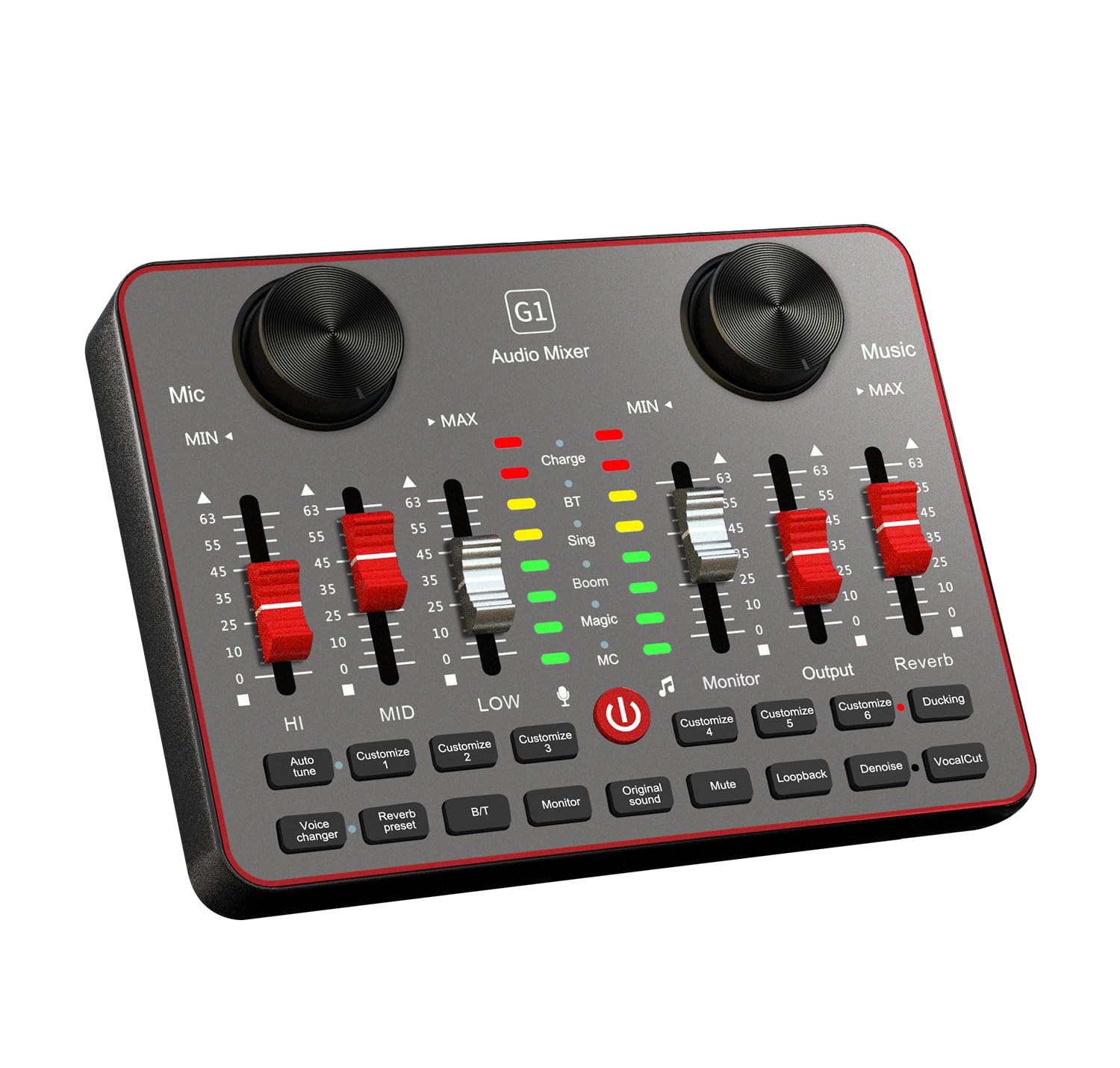 G1 Audio Mixer Sound Card Multi-Function Live Sound Board for DJ ...