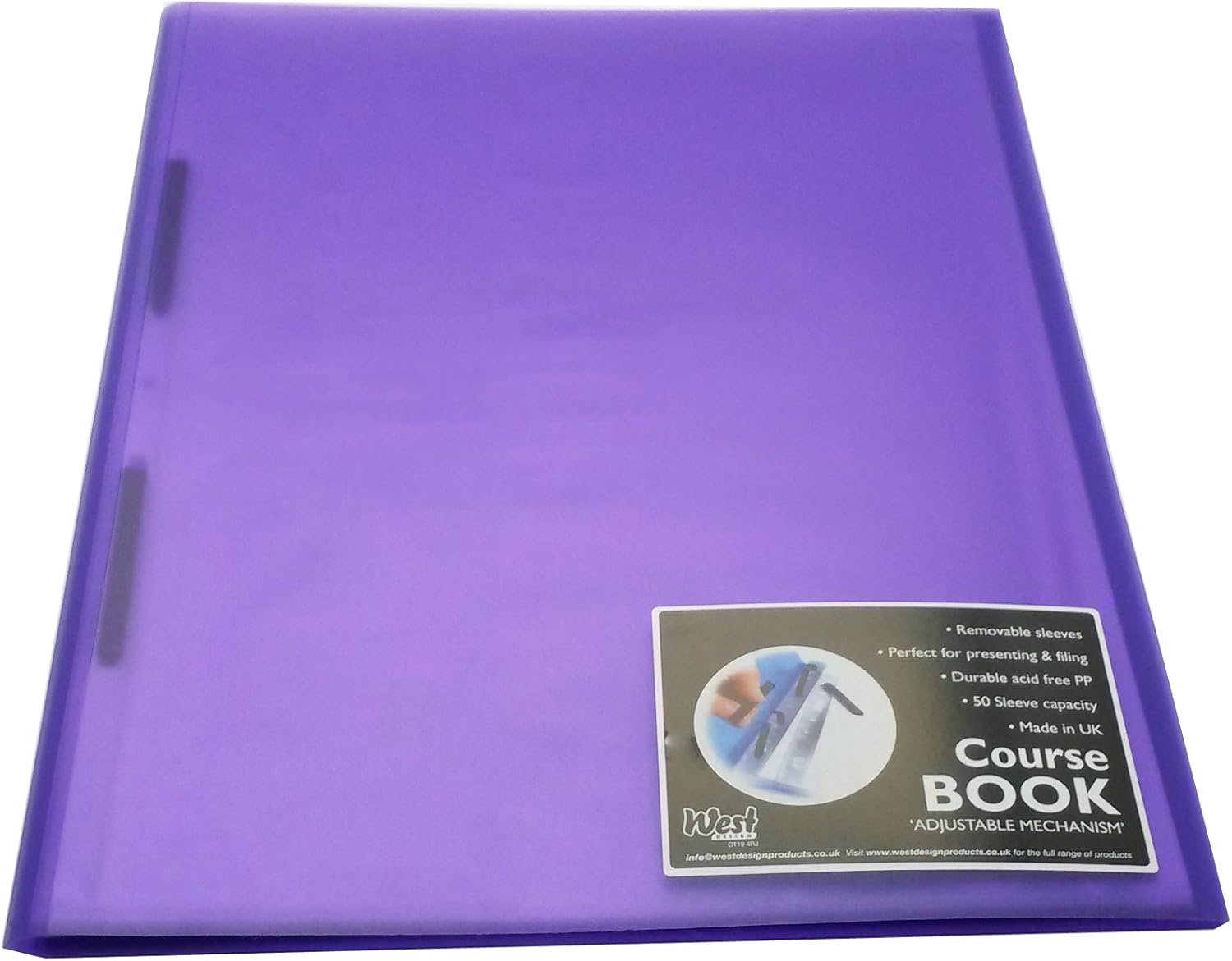 West A3 Adjustable Capacity Course Book Purple – BigaMart