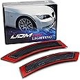 Amazon.com: iJDMTOY Glossy Black Smoked Lens Front Bumper Side Markers Compatible With 2007-2012 ...