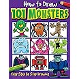 How to Draw 101 Monsters: Easy Step-by-step Drawing (How to draw ...