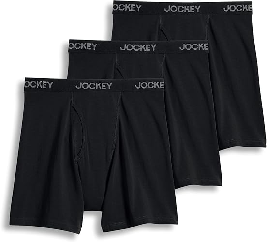 Jockey Men's Underwear Classic Stretch Midway Brief - 3 Pack, Black, S ...