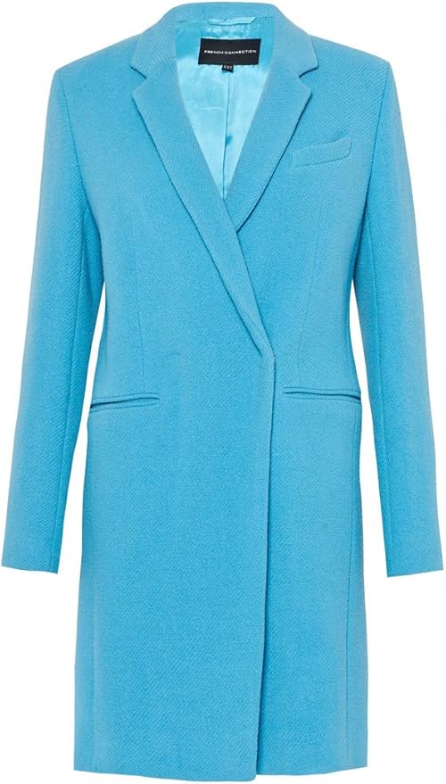 French Connection Women's Imperial Wool Classic Tailored Coat, Mosaic ...