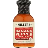 Amazon.com : Miller's Mustard, Mustard Banana Pepper Hot, 9.5 Ounce ...