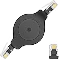 Amazon.com: NECABLES RJ11 Retractable Telephone Cord 4ft Length ...