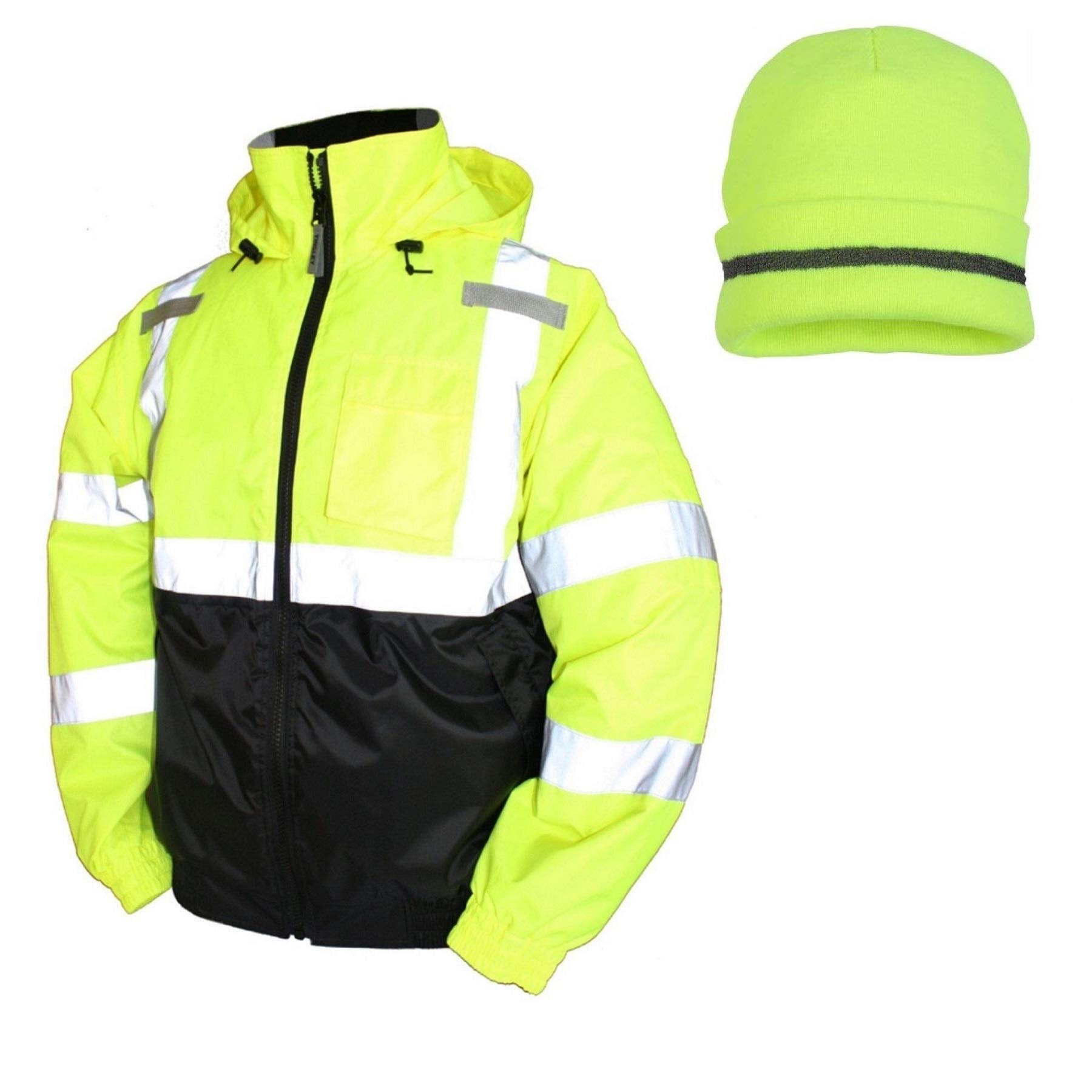 Tingley High Visibility Insulated Jacket Fluorescent Yellow/Green/Black ...