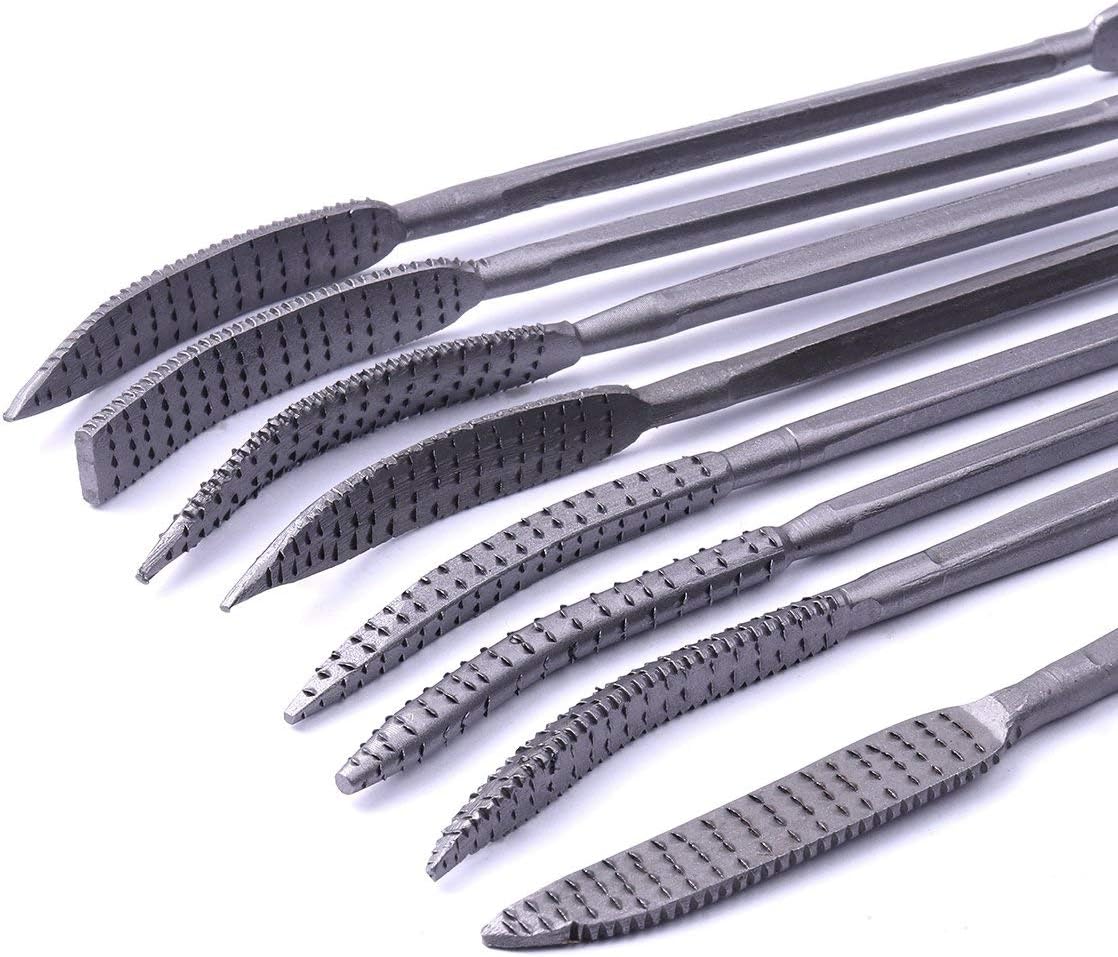 UCTOP STORE 8 PCS 5.5 X 200mm Double Ended Riffler Wood Rasp File Set ...