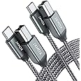 Amazon.com: JXMOX USB B to USB C Printer Cable, (6.6ft 2-Pack) Nylon ...