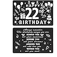 Amazon.com : Unique 22nd Birthday Card - Inspirational 22nd Birthday Gifts - Happy 22 Year Old ...