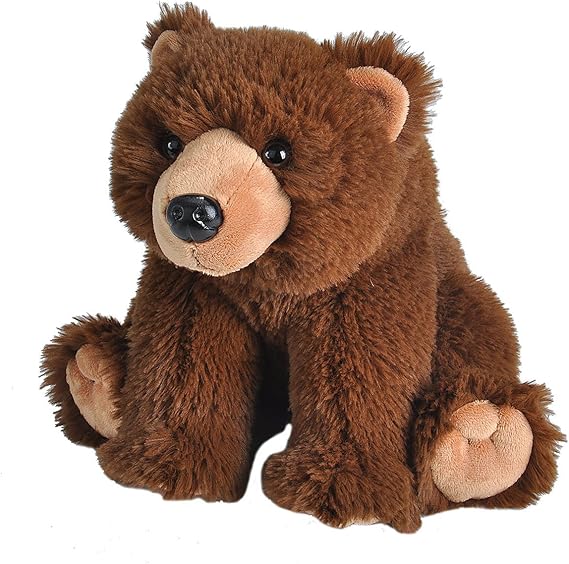 Amazon.com: Wild Republic Brown Bear Plush, Stuffed Animal, Plush Toy ...