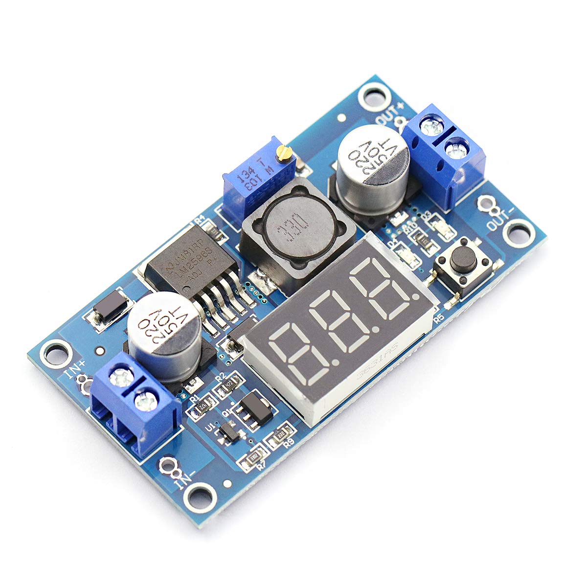 Power Converters Cenrykay LM2596 DC-DC Adjustable Buck Converter Module ...