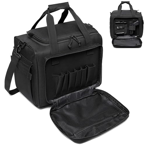 DBTAC Gun Range Bag Large | Tactical 4+ Pistol Shooting Range Duffle ...
