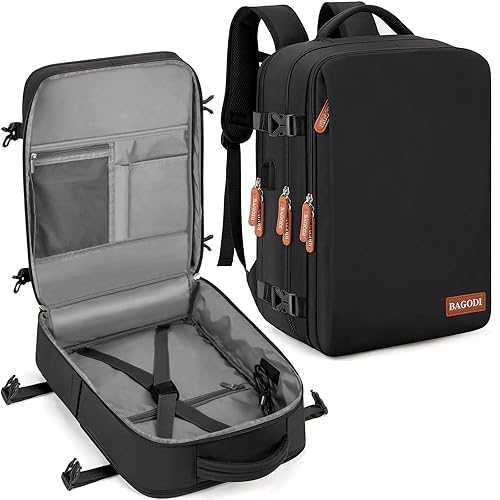 BAGODI Travel Laptop Backpack,15.6 Inch Flight Approved Carry on ...