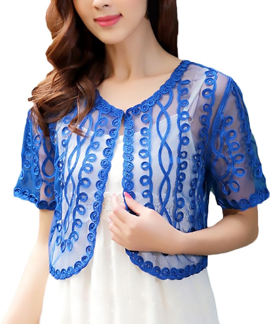 Boleros Mujer Fiesta Elegantes para Vestidos De Coctel Cardigan Malla ...