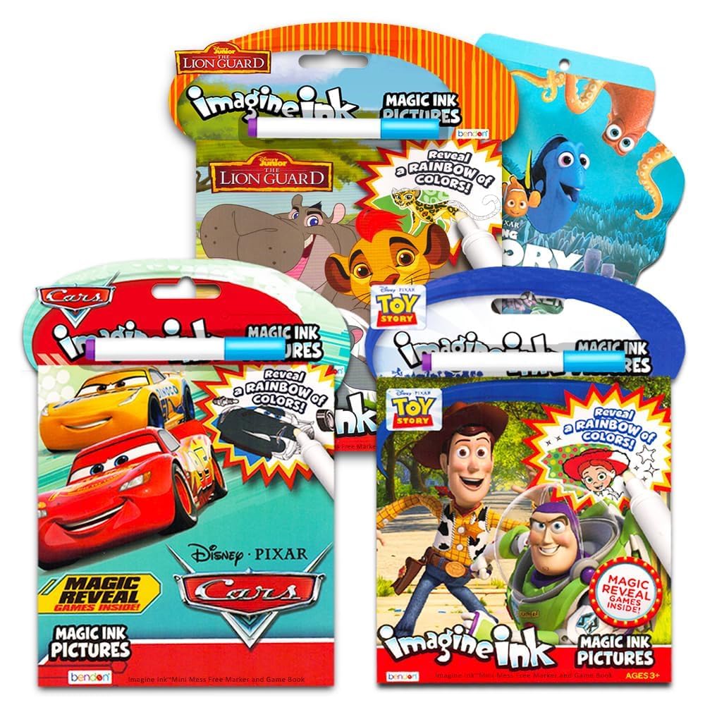 Mua Disney Pixar Magic Ink Coloring Book Super Set - 3 Imagine Ink ...
