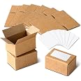 Amazon.com: Teenyyou 80 Sets Mini DIY Shipping Boxes with Shipping ...