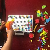 Stem Construction Toys 3D Puzzle Screw Toy with Electronic Drill DIY ...