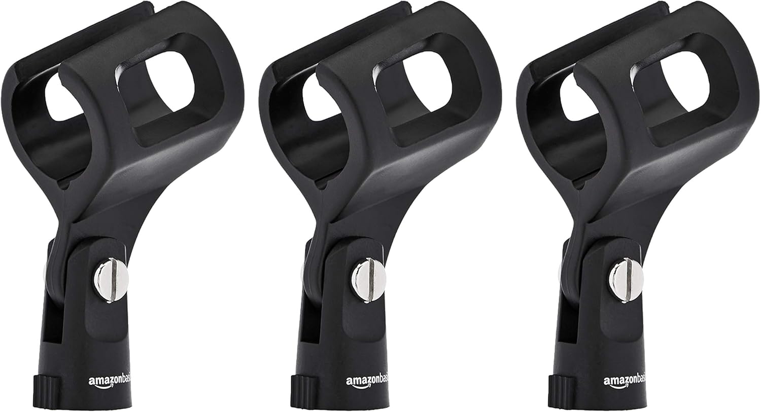 Amazon.com: Amazon Basics Microphone Clip - Large Barrel Style - 3-Pack ...