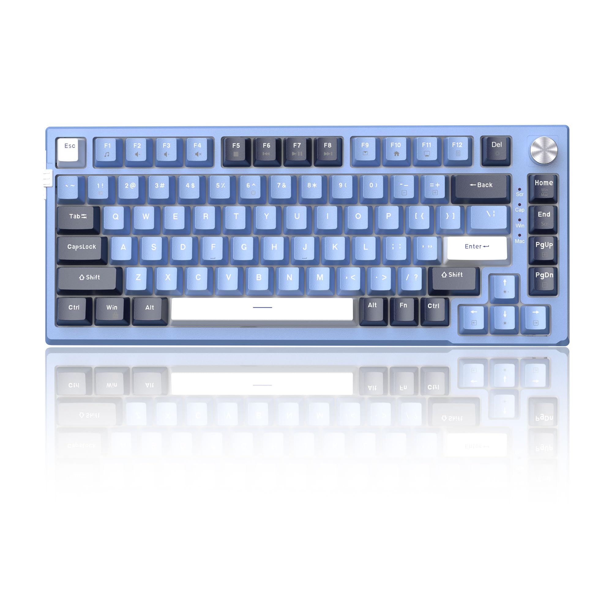 MageGee SKY81 75% Mechanical Gaming Keyboard, Gasket Hot Swappable ...