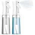 Amazon.com: 2 Pack Continuous Spray Bottle for hair - 10 Oz Ultra Fine Mist Sprayer | Water ...