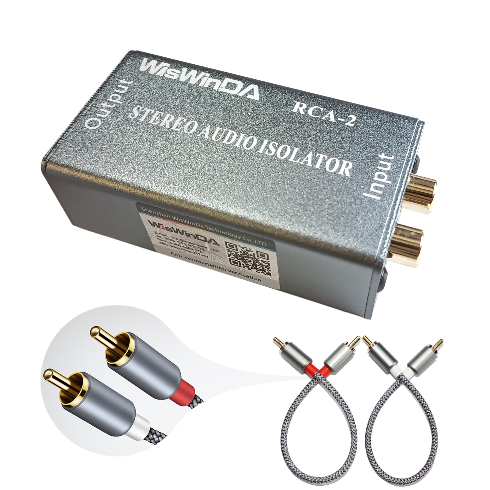 Mua RCA Ground Loop Isolator Noise Filer Aluminum Shell Quality Hum ...