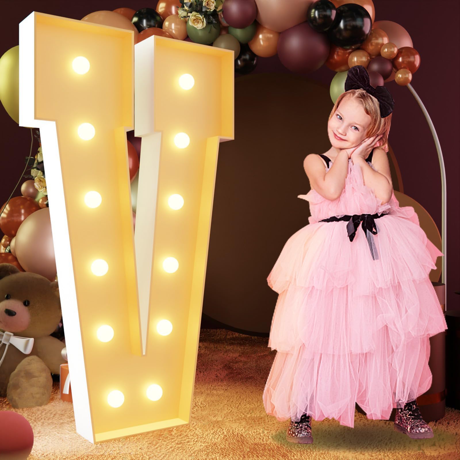 imprsv 4FT Marquee Light Up Letters, Large Light Up Letters for ...