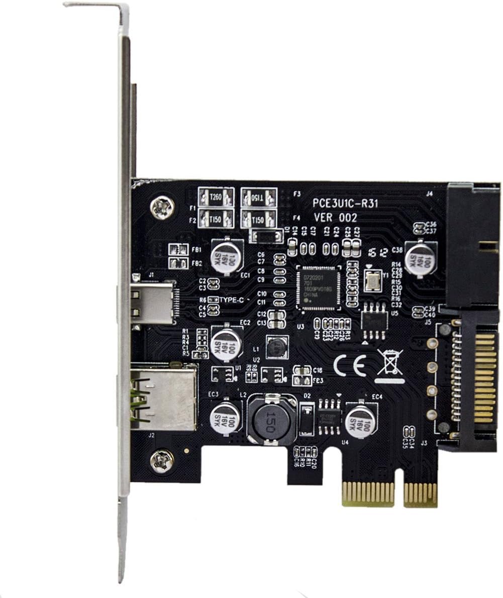 PCI Express Card to Type-C, USB3.1/carga rápida, xinys PCIe tarjeta con ...