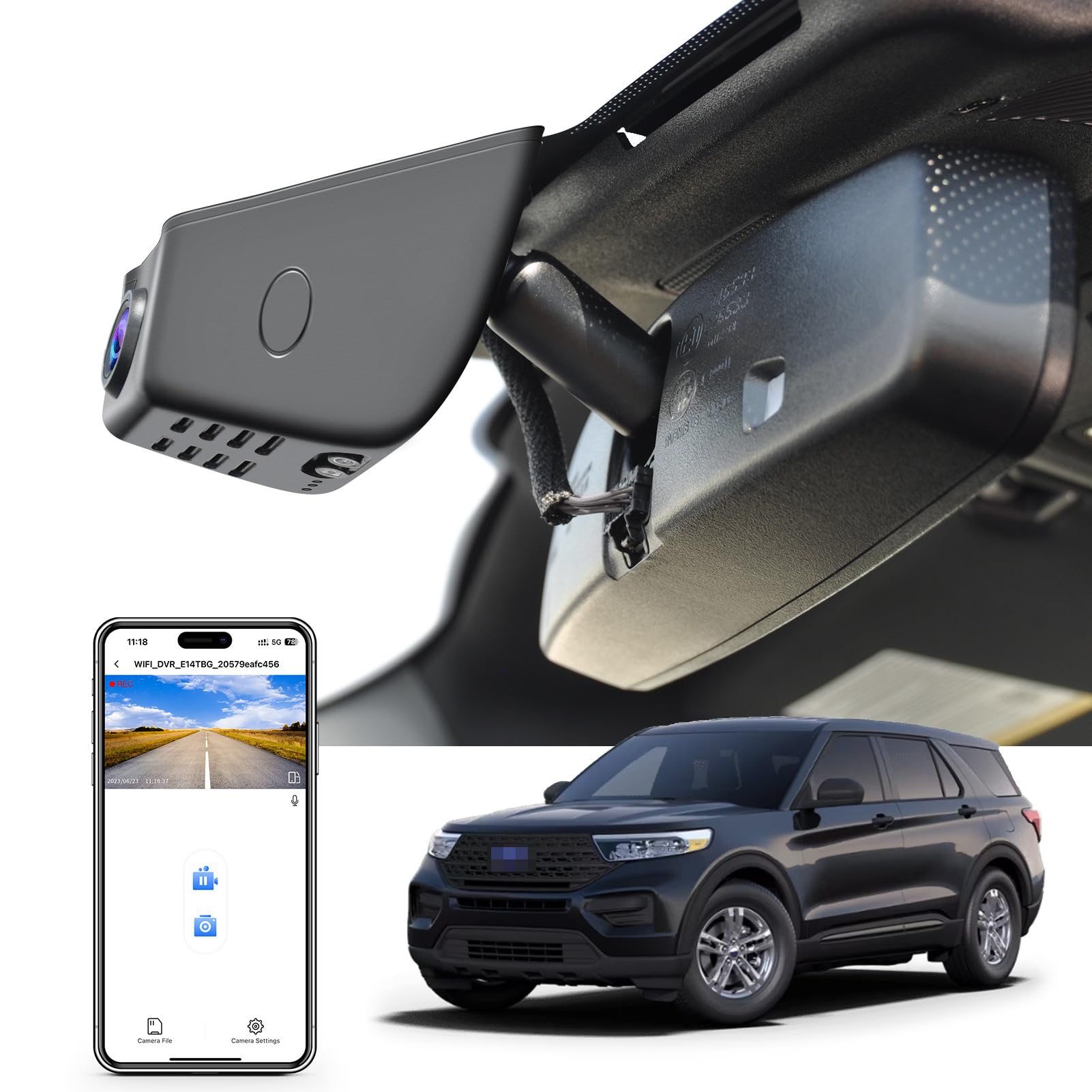 Mua 4K Dash Cam Custom for Ford Explorer U625 2020 2021 2022 2023 2024 ...